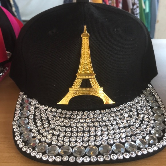 Accessories | Paris France Bedazzled Hat | Poshmark